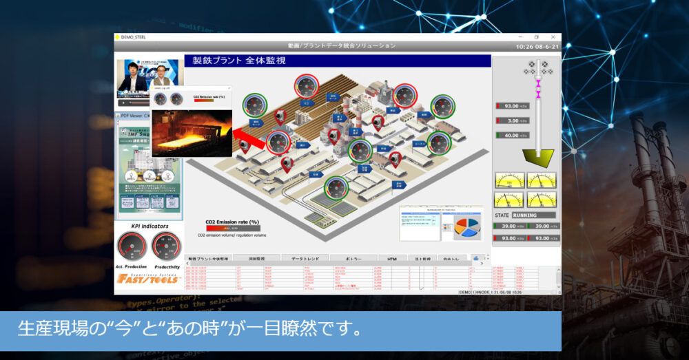 JFEスチール西日本製鉄所様での導入事例｜ プラント情報（温度や圧力等）や、監視カメラの映像を一括管理 出来るシステムのSDxV®（エス・ディー・エックス・ブイ）の 事例をご紹介します ...